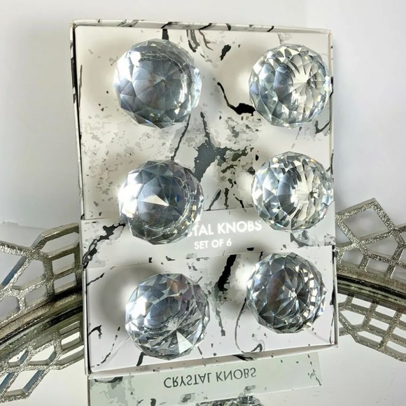 Isaac Jacobs | Bath | Isaac Jacobs Drawer Pull Round Ball Shape Crystal ...